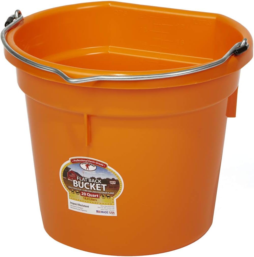 Amazon.com: Little Giant Plastic Animal Feed Bucket (Black) - Little ...