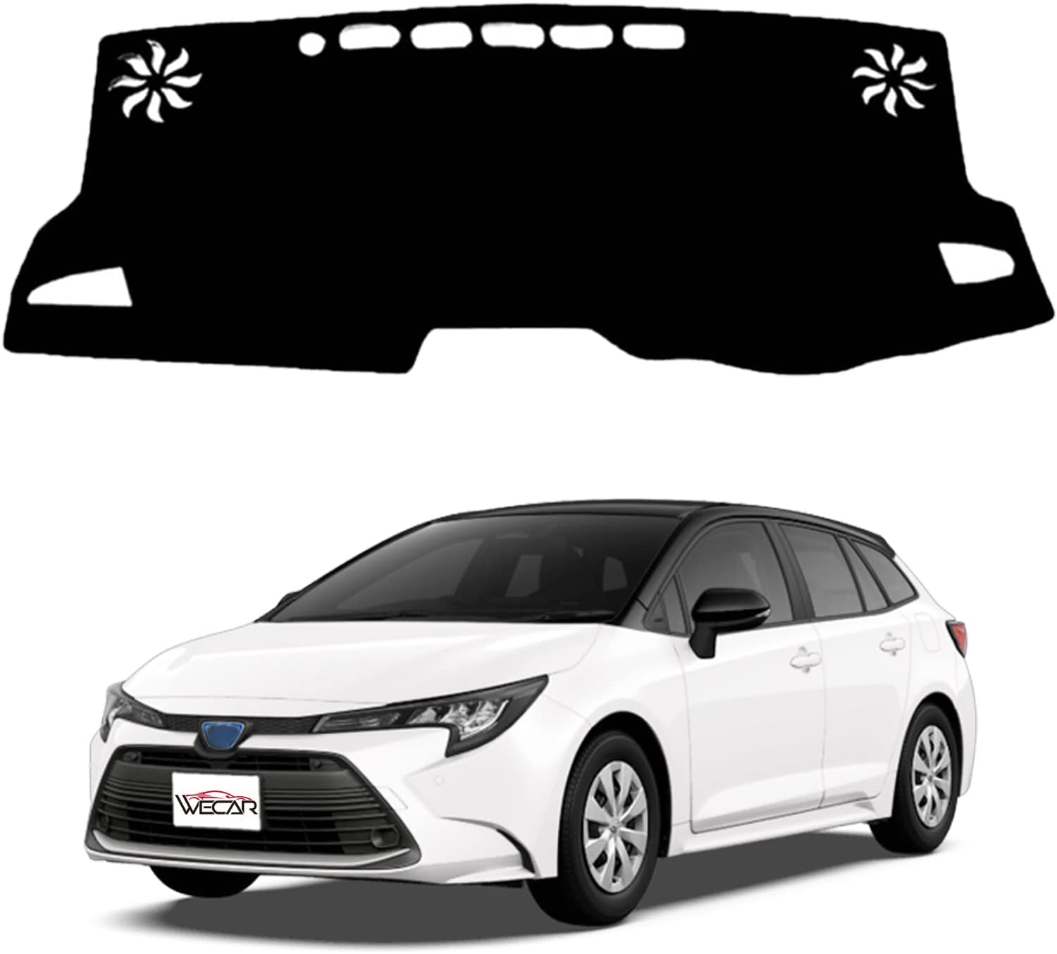 Amazon | WeCar ダッシュボードマット トヨタ カローラツーリング カローラスポーツ 210系 専用 ダッシュマット ダッシュボードカバー 紫外線パッド ズレ防止 滑り止め付き ...