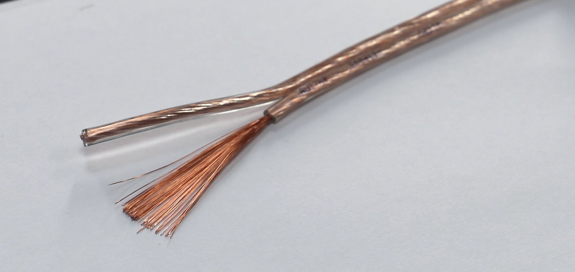Auline® Transparent/Clear Speaker Cable Wire in 20AWG 18AWG 16AWG 14AWG ...