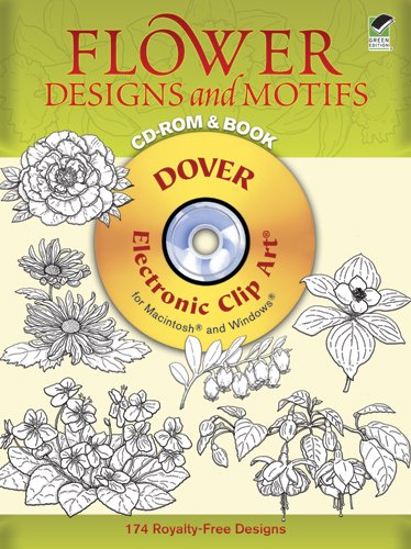 Flower Clipart Dover Wildflower Designs And Motifs For Artists And