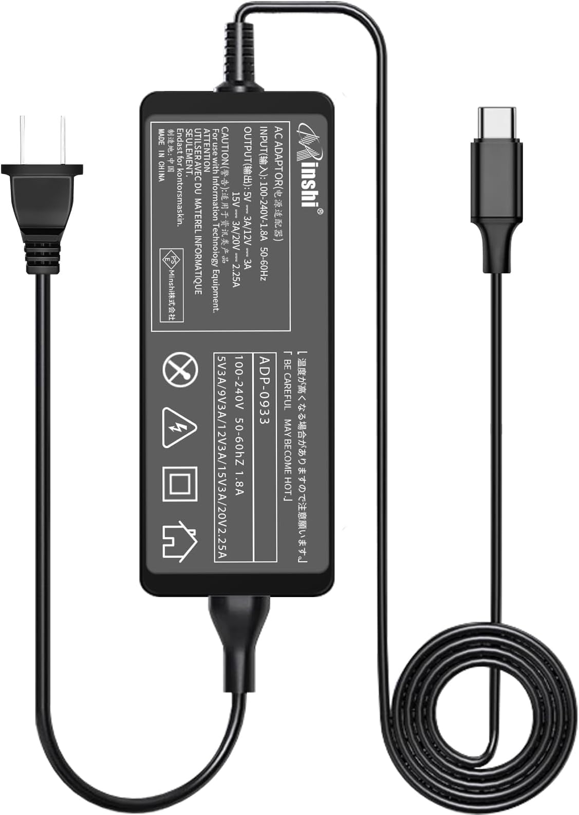 Amazon.co.jp: NEC 用 acアダプター Type-C 65W 45W 20V 3.25A PD対応 LAVIE交換用 PC-VP-BP122/PC-VP-BP123/PC-VP ...