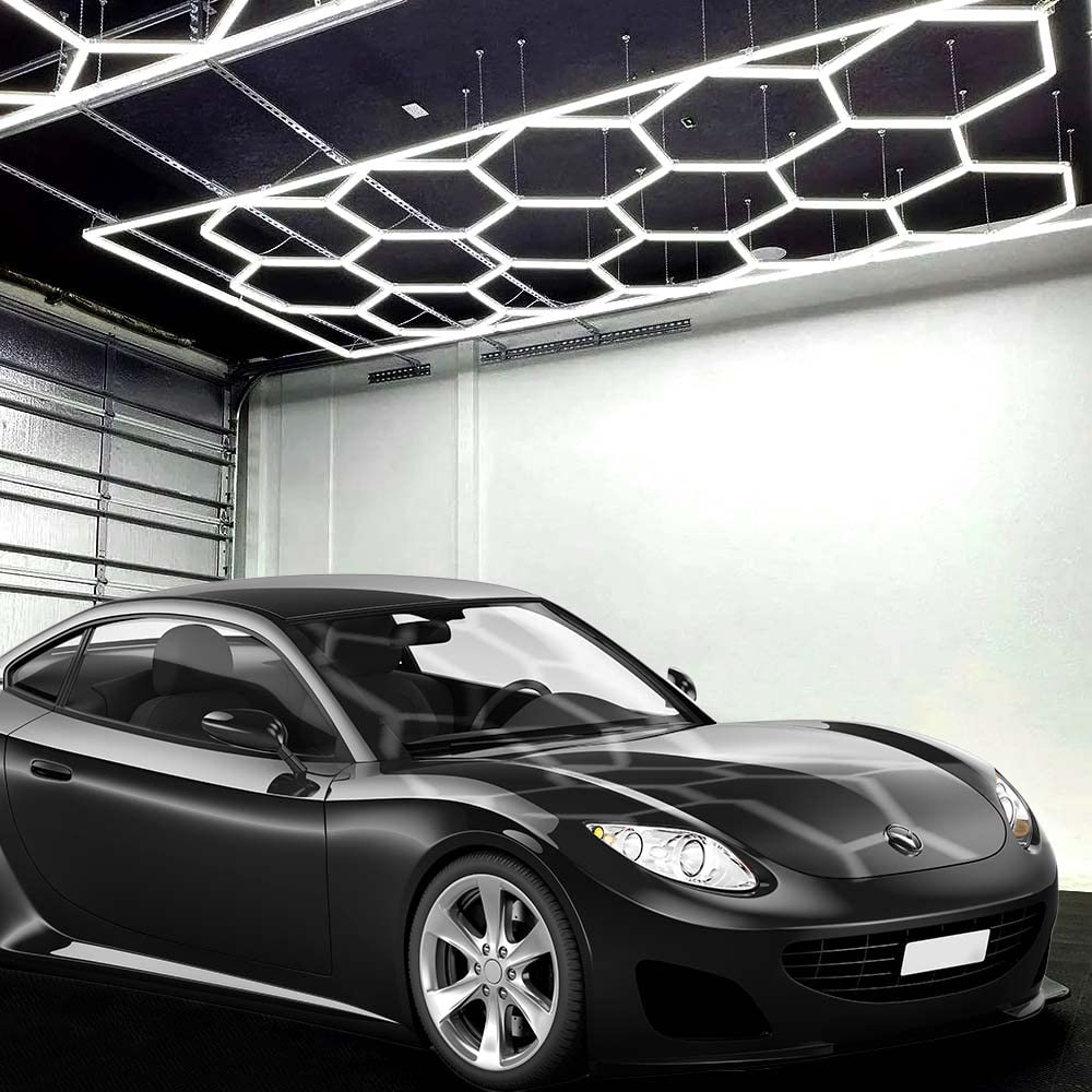 Neatfi LED Hex Lights Garage Light with Hanging Kit, 60,720 Lumens ...