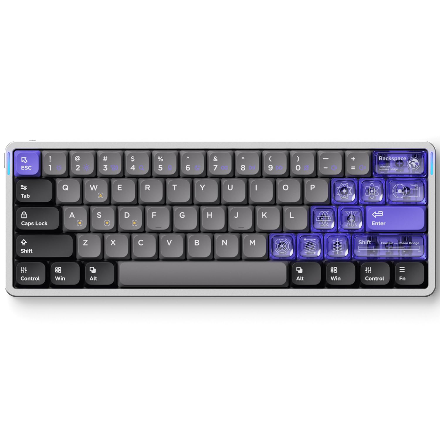 Nuphyair60 He Magnetic Switch Gaming Keyboard 61 Keys Wired Keyboard ...