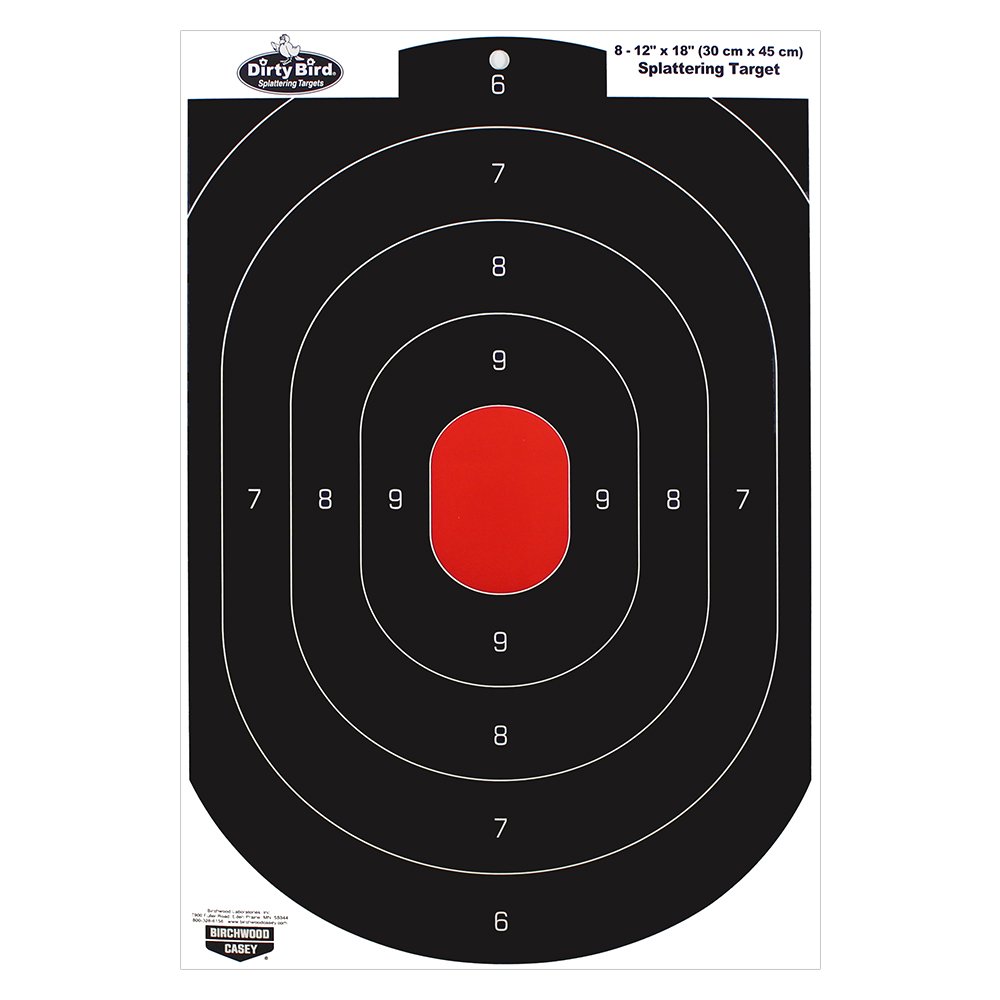 Amazon.com : Dirty Bird® 12" x 18" Oval Silhouette Target - 100 Sheet ...