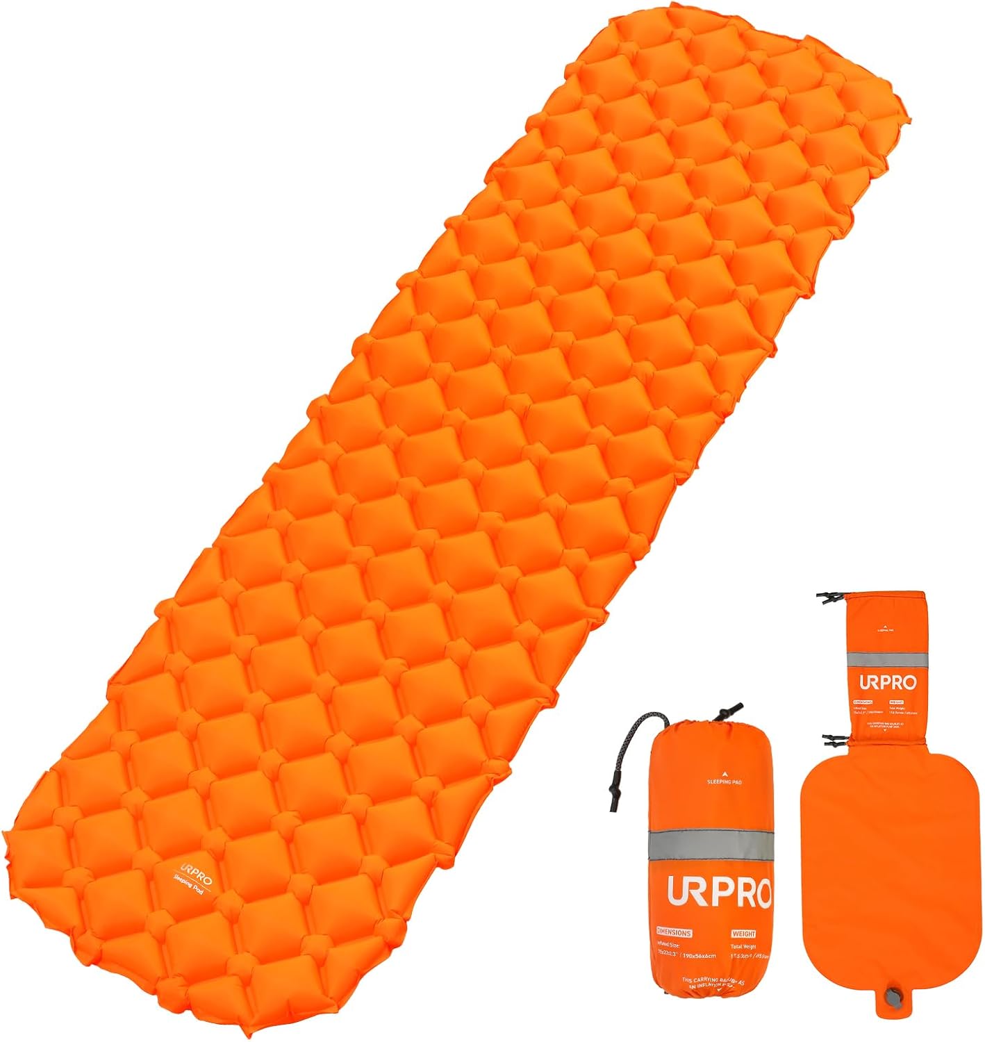 Amazon.com : URPRO Camping Sleeping Pad Air Mattress - Inflatable ...