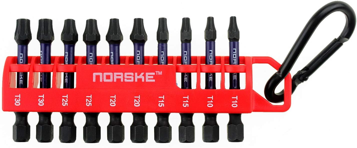 Norske Tools NIBPI632 3-1/2 Inch Assorted (T10, 15, 20, 25, 30) Bit ...