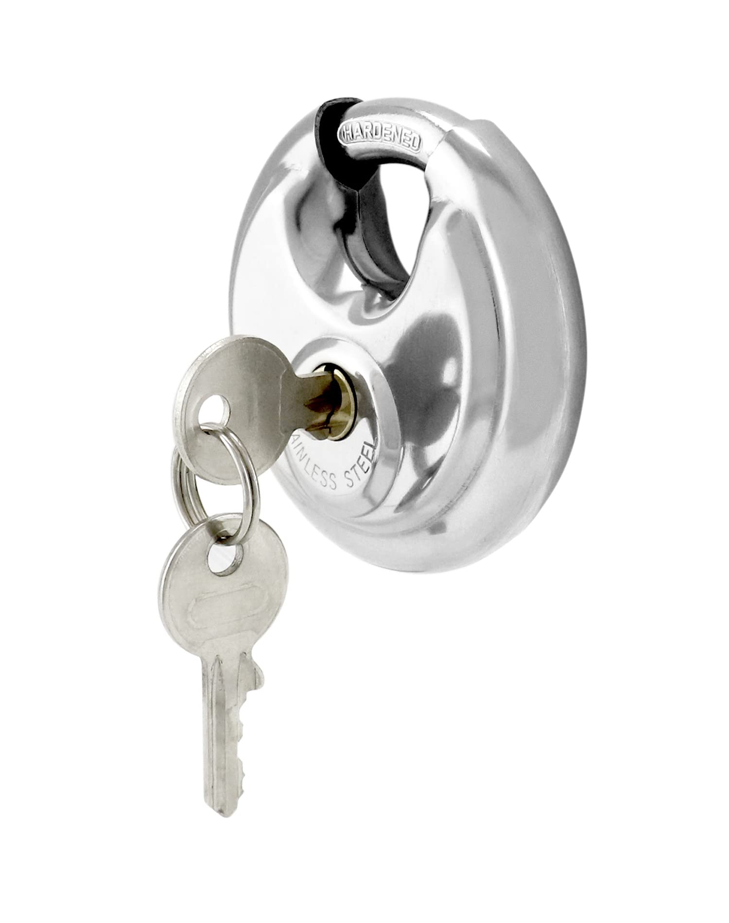 Snapklik.com : Disc Locks, 1 Pack Heavy Duty Steel Keyed Padlock Disc ...