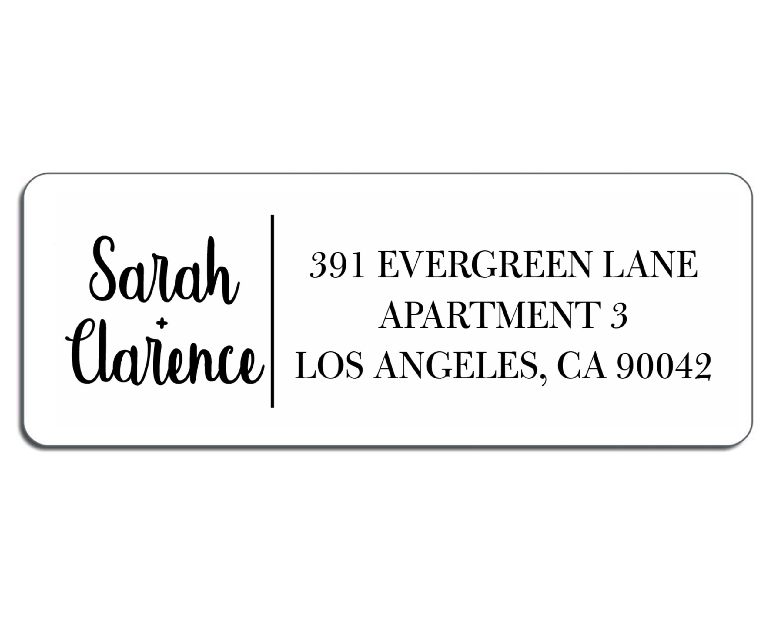 Apartment Number With Address Label