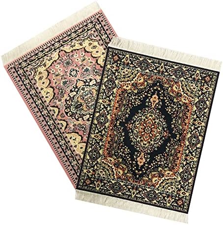 Amazon.com: Set of 2 Computer Carpet Mouse Pad | Oriental Style Rug ...