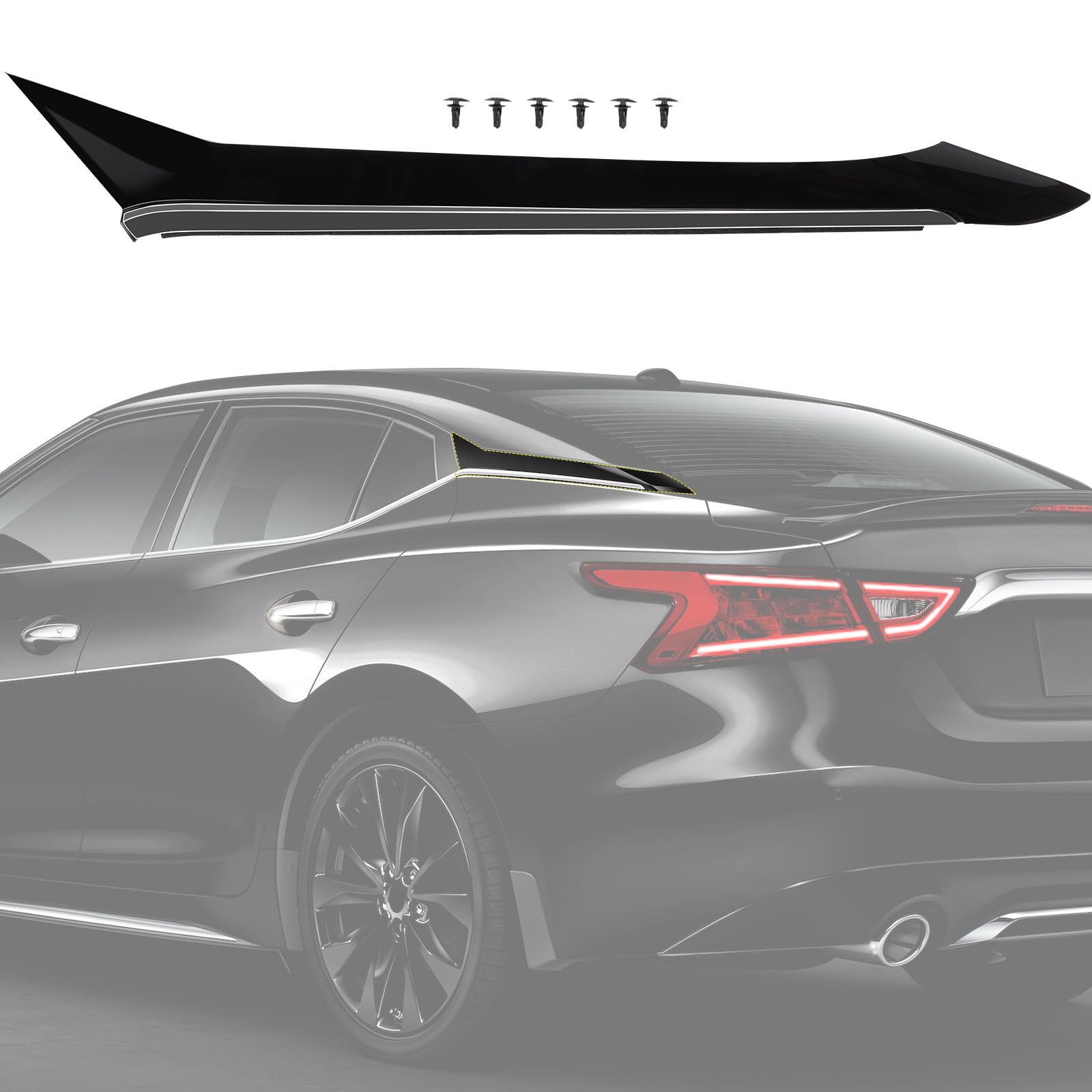 Amazon.com: C-Pillar Trim Compatible with Nissan Maxima 2016 2017 2018 ...