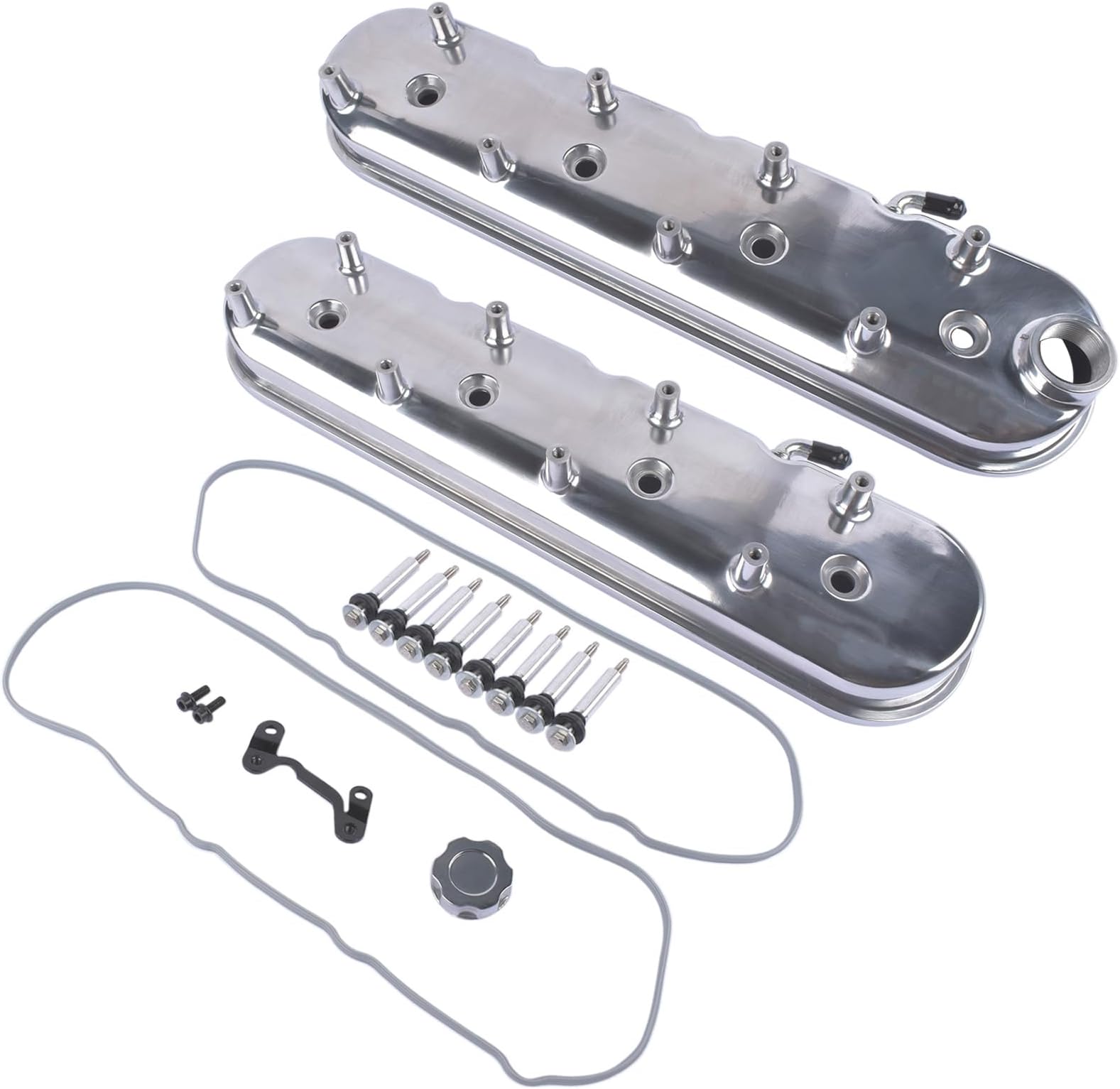 Amazon.com: Woosphy Cast Aluminum Tall Valve Covers & Coil Mounts ...