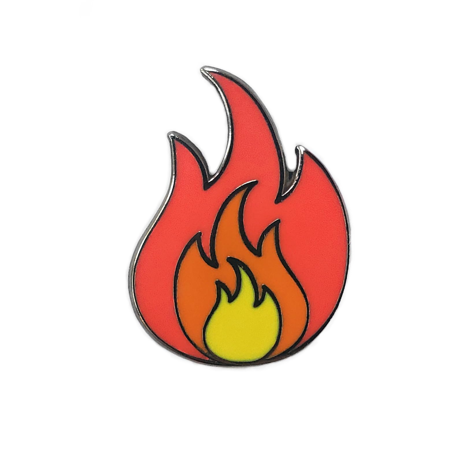 Amazon.com: Kolorspun Fire Flame Enamel Lapel Pin : Clothing, Shoes ...