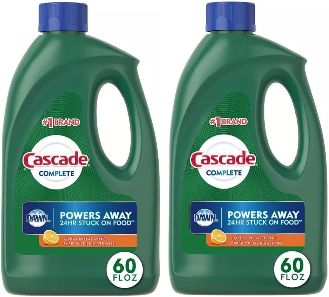 Amazon.com: Cascade Complete Gel Dishwasher Detergent, Citrus Breeze ...