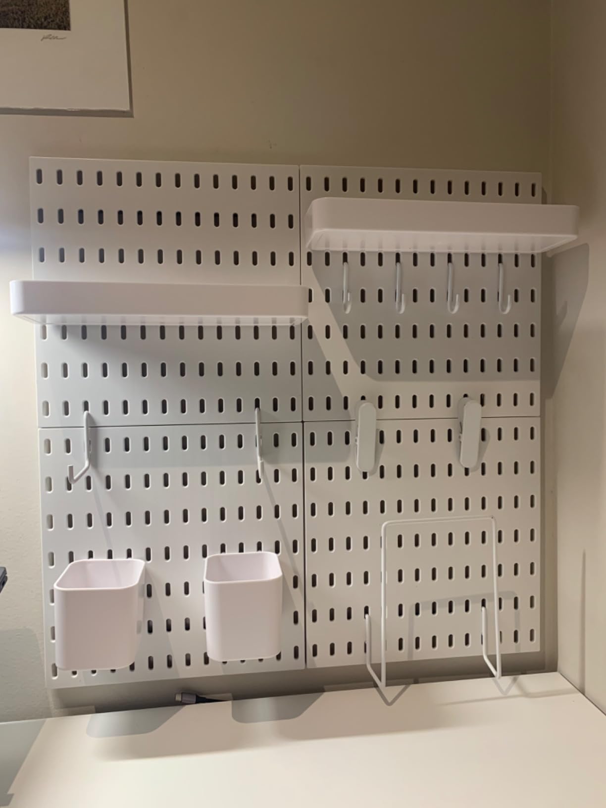 Keepo Pegboard Combination Kit, 4 Pegboards and 14 Accessories Modular ...