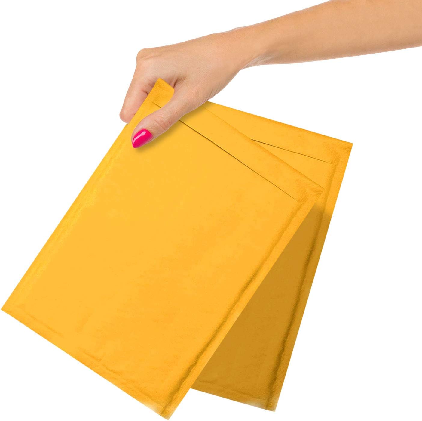 Amazon.com : ABC Pack of 200 Yellow Kraft Bubble Mailers 9.5 x 13 Peel ...