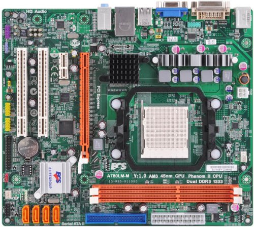 Amazon.in: Buy ECS Elitegroup MicroATX DDR3 1333 AM3 Motherboard A780LM ...