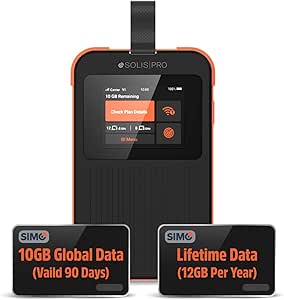 Amazon.com: Solis Pro – Mobile 5G Hotspot and Power Bank, Bundle Includes Lifetime Data (12GB ...