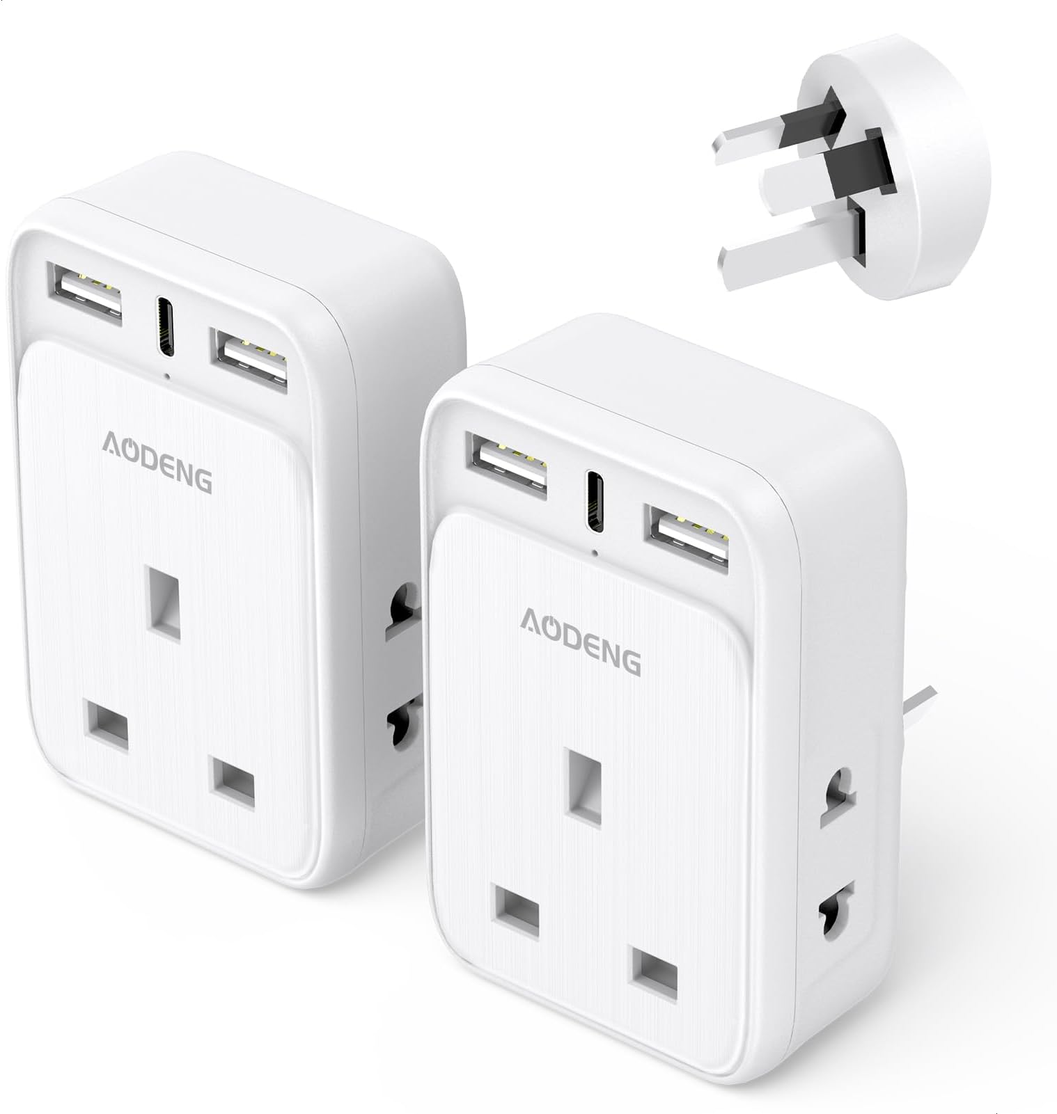 UK to Australia Plug Adapter 2 Pack 6 IN 1 Australian Travel Adapter ...