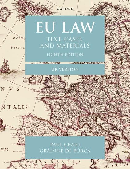 EU Law: Text, Cases, and Materials UK Version: Amazon.co.uk: Craig ...