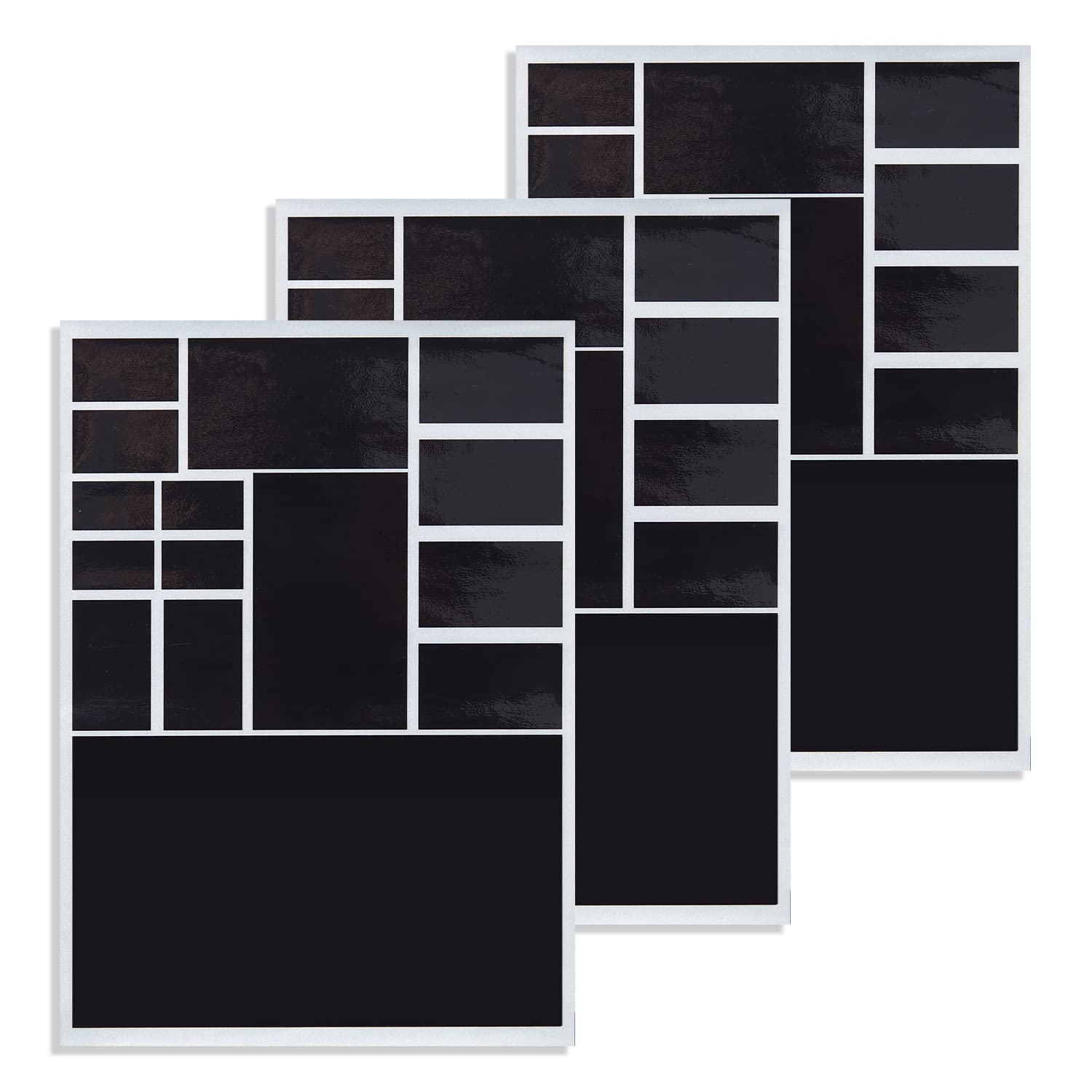 Amazon.com - CANTENDO 3 Pack Black Flag Stickers - Pure Black DlY Flag ...