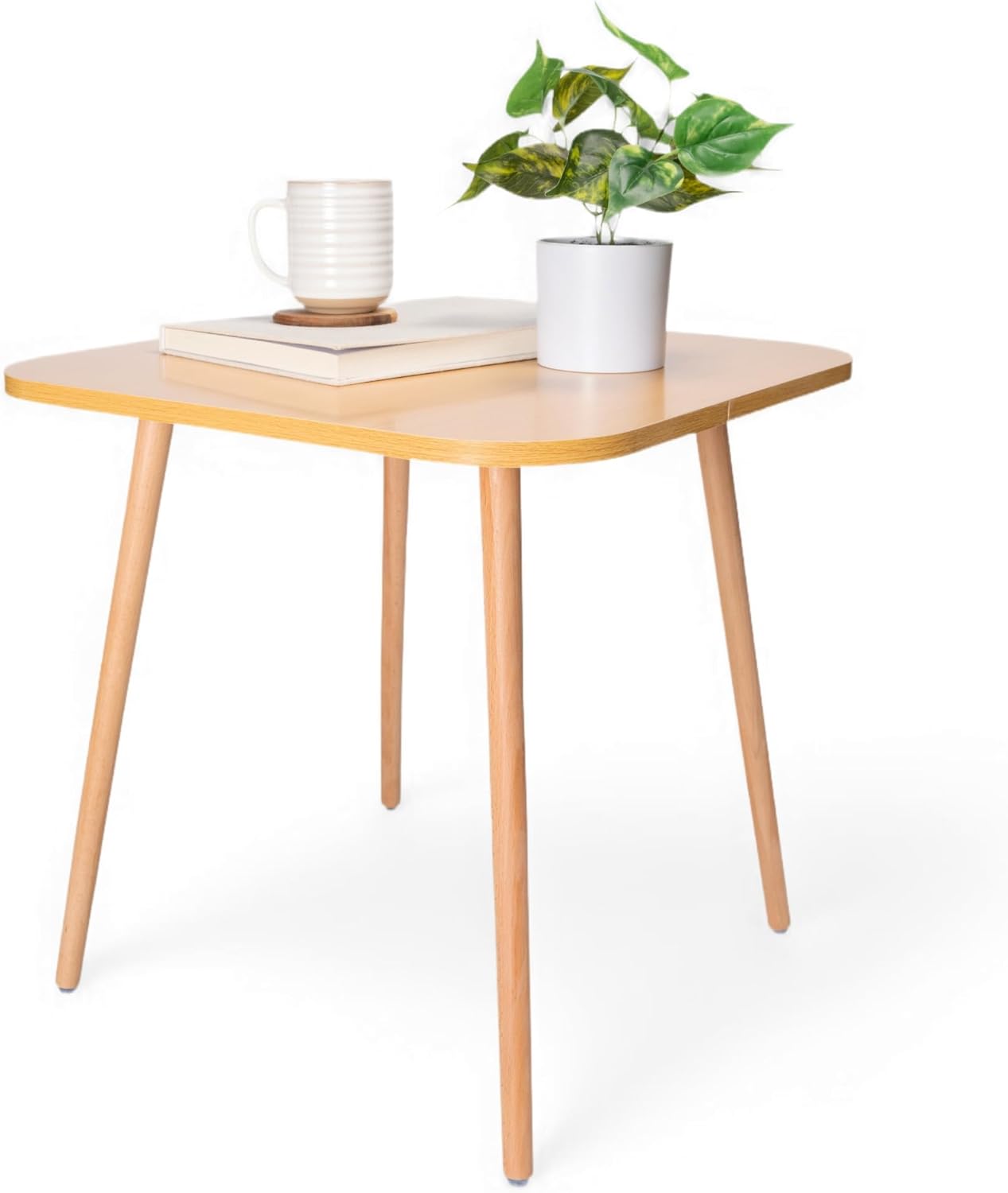 Amazon.com: DECOMIL - Modern Square Side Table, End Table for Small ...