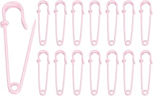 Amazon.com: HARFINGTON 15pcs Safety Pins 2 Inch (50mm) Baked Paint ...