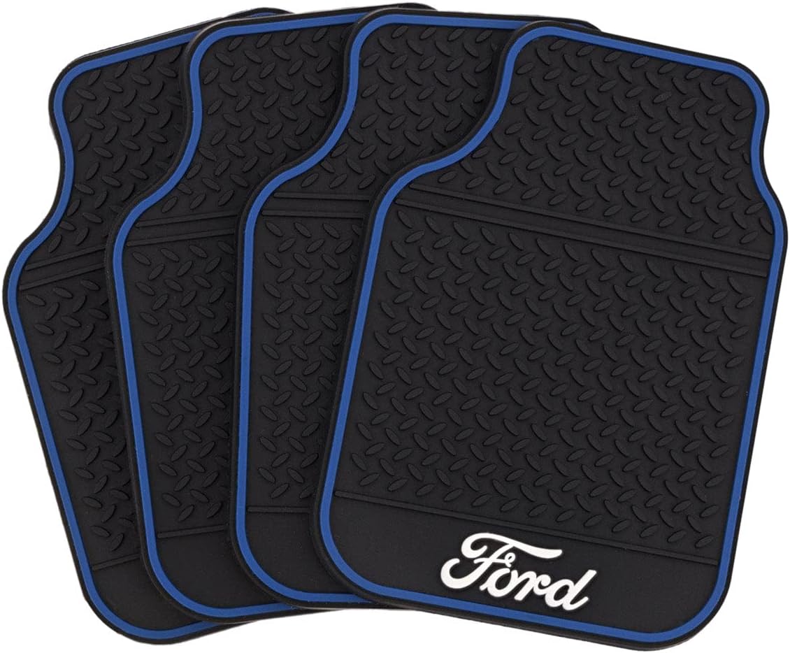 Amazon.com: Ford Mini Floor Mat Shaped Drink Coaster Set 4 Pack ...
