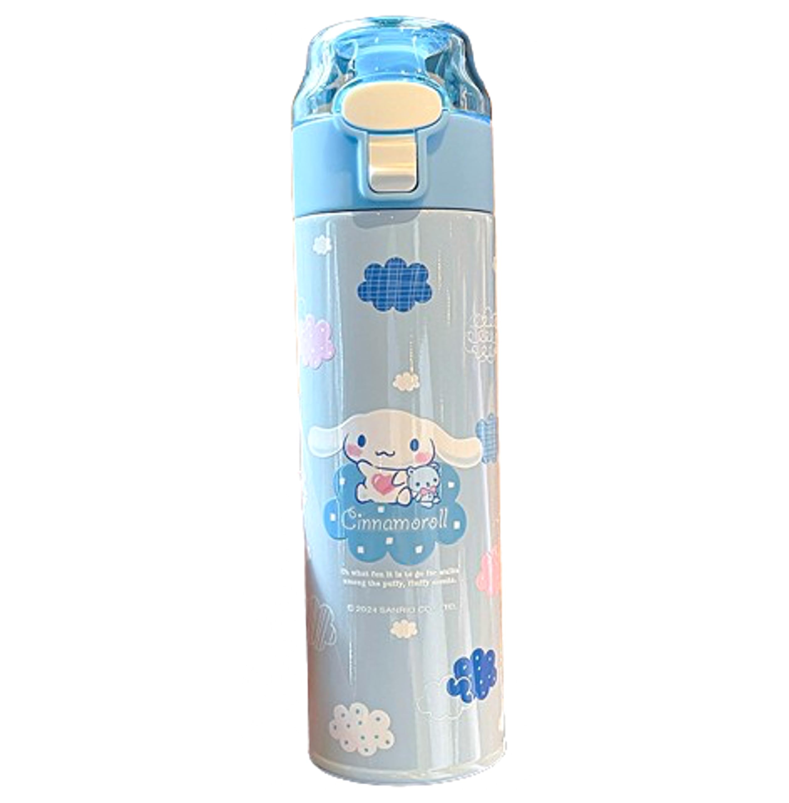 Amazon.com: Cinnamoroll Stainless Steel Insulated Water Bottle 480ml ...