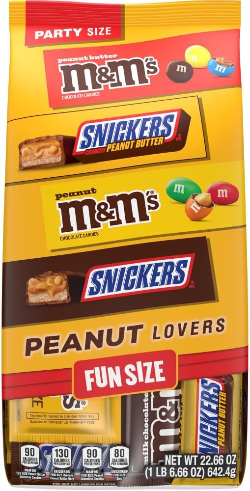Amazon.com : Mars Chocolate SNICKERS & M&M'S Assorted Chocolate Candy ...