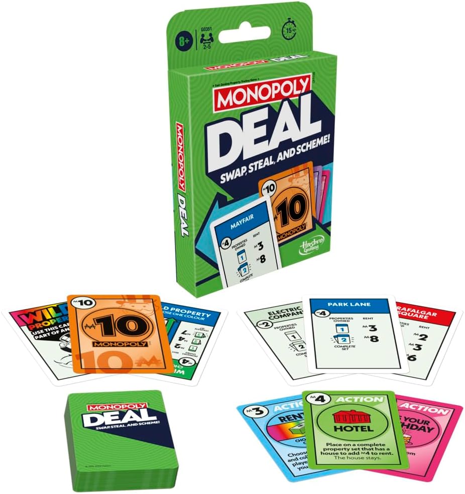 Monopoly Deal Card Game | Quick-Playing Card Game | Fun Games for ...