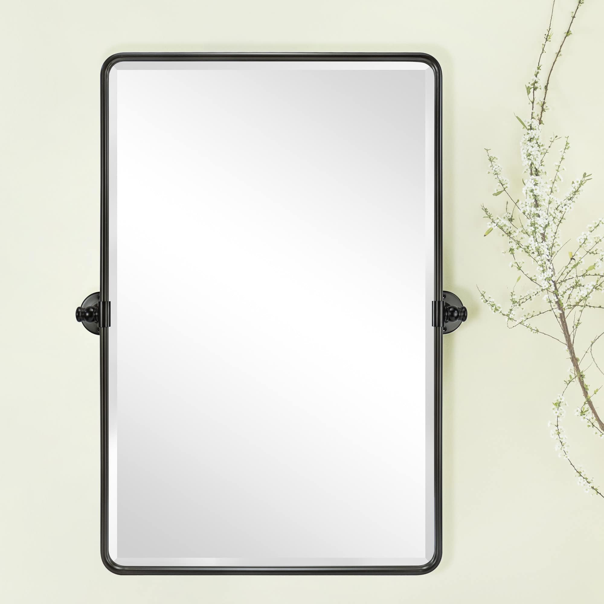 Amazon.com: Feiss MR1119ORB Mirror, Oil Rubbed Bronze, 24"x32.875 ...
