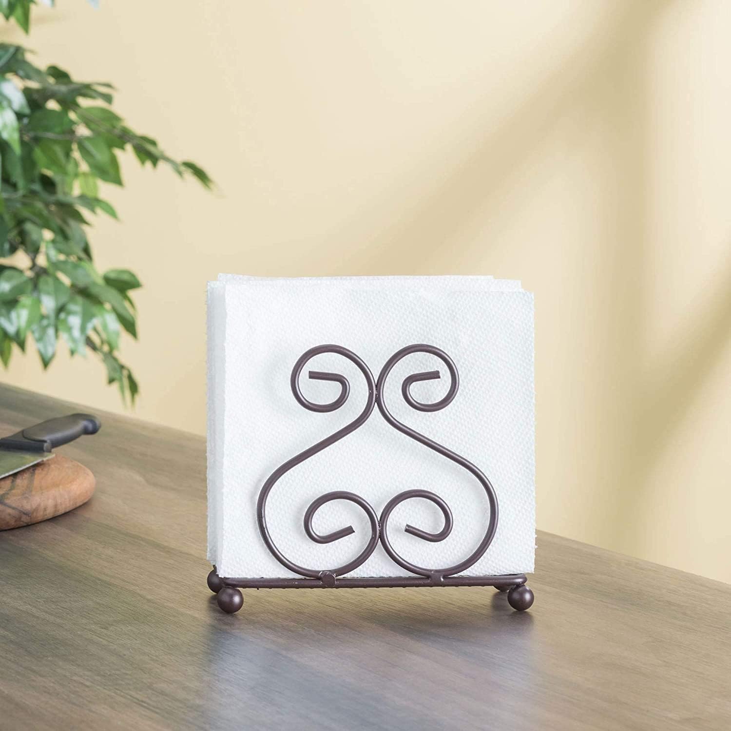 Buy WOOD ART STORE Napkin Holders for Tables, Tissue Dispenser ...