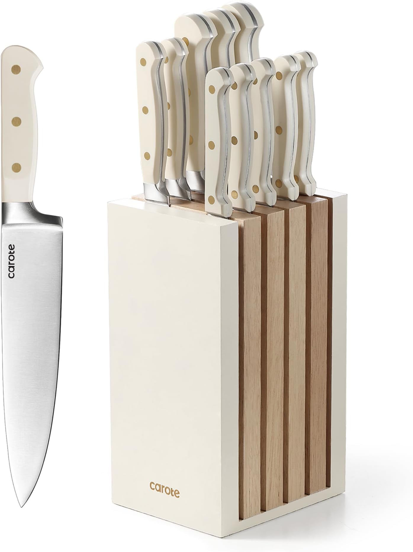 Amazon.com: Sabatier 15-Piece Forged Triple Rivet Knife Block Set, High ...