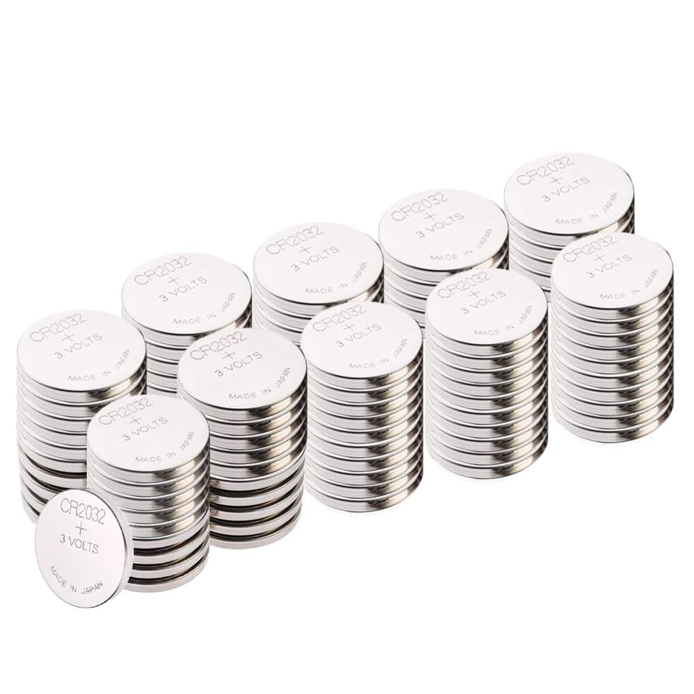 BML 100 pcs CR2032 Lithium Battery 3V High Capacity & Long-Lasting ...