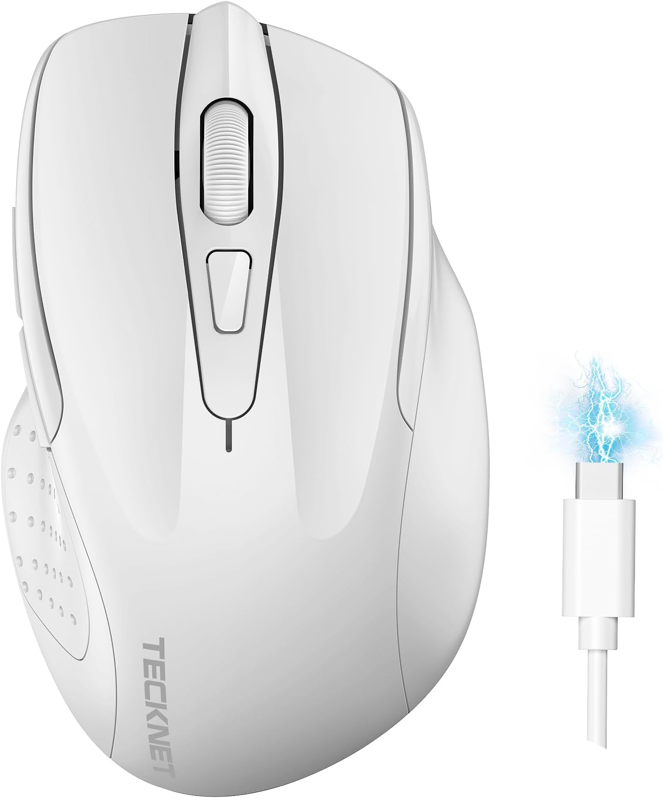 TECKNET Mouse Bluetooth Ricaricabile, Multi-dispositivo Mouse Wireless ...