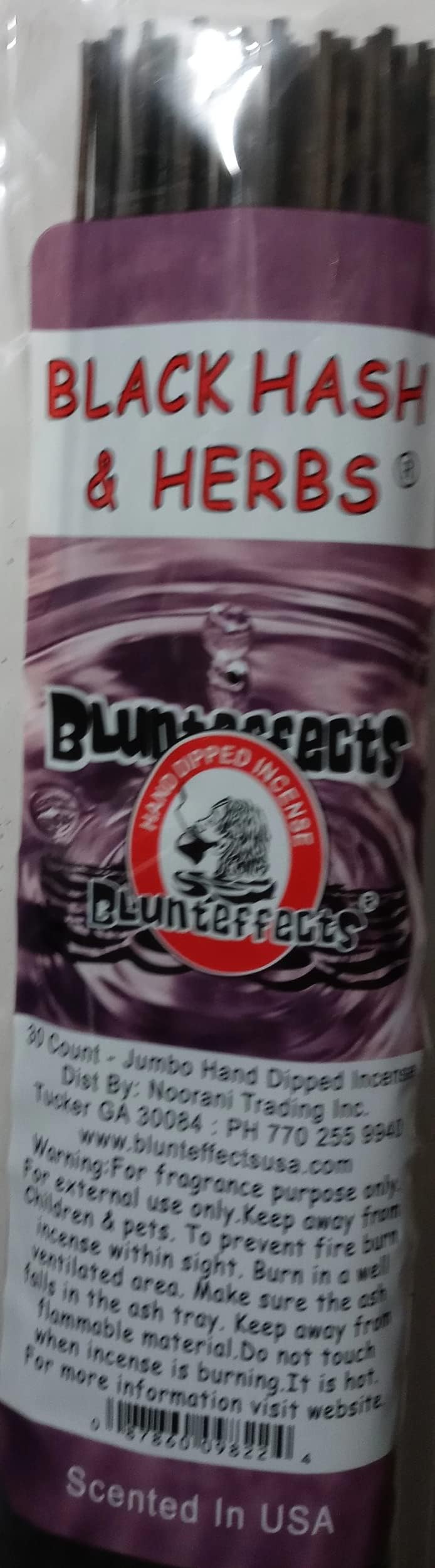 Amazon.com: Blunteffects Black Hash and Herbs 19 Inch Jumbo Incense ...