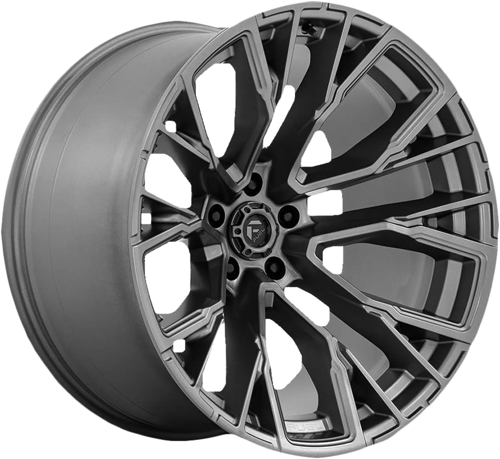 Amazon.com: Fuel D848 Rebar 5 22x12 5x5" -44mm Gunmetal Deep Wheel Rim ...
