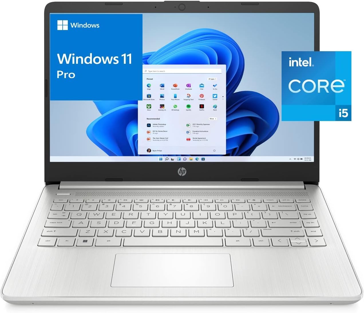 Amazon.com: HP 14" Business Laptop Computer, Intel Quad-Core i5-1135G7 ...