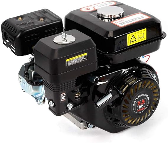 7,5 pk/4-takt benzinemotor, staande motor, kartmotor, luchtgekoelde ...