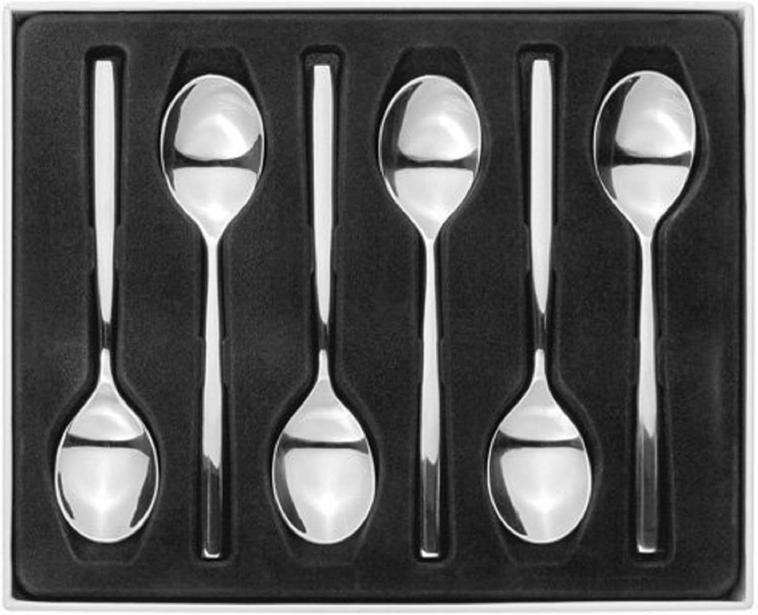 Stellar Rochester BL29 Set of 6 Stainless Steel Teaspoons in Gift Box ...