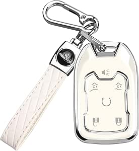 Amazon.com: MILD EAST for GMC Key Fob Cover with Keychain, Soft TPU ...