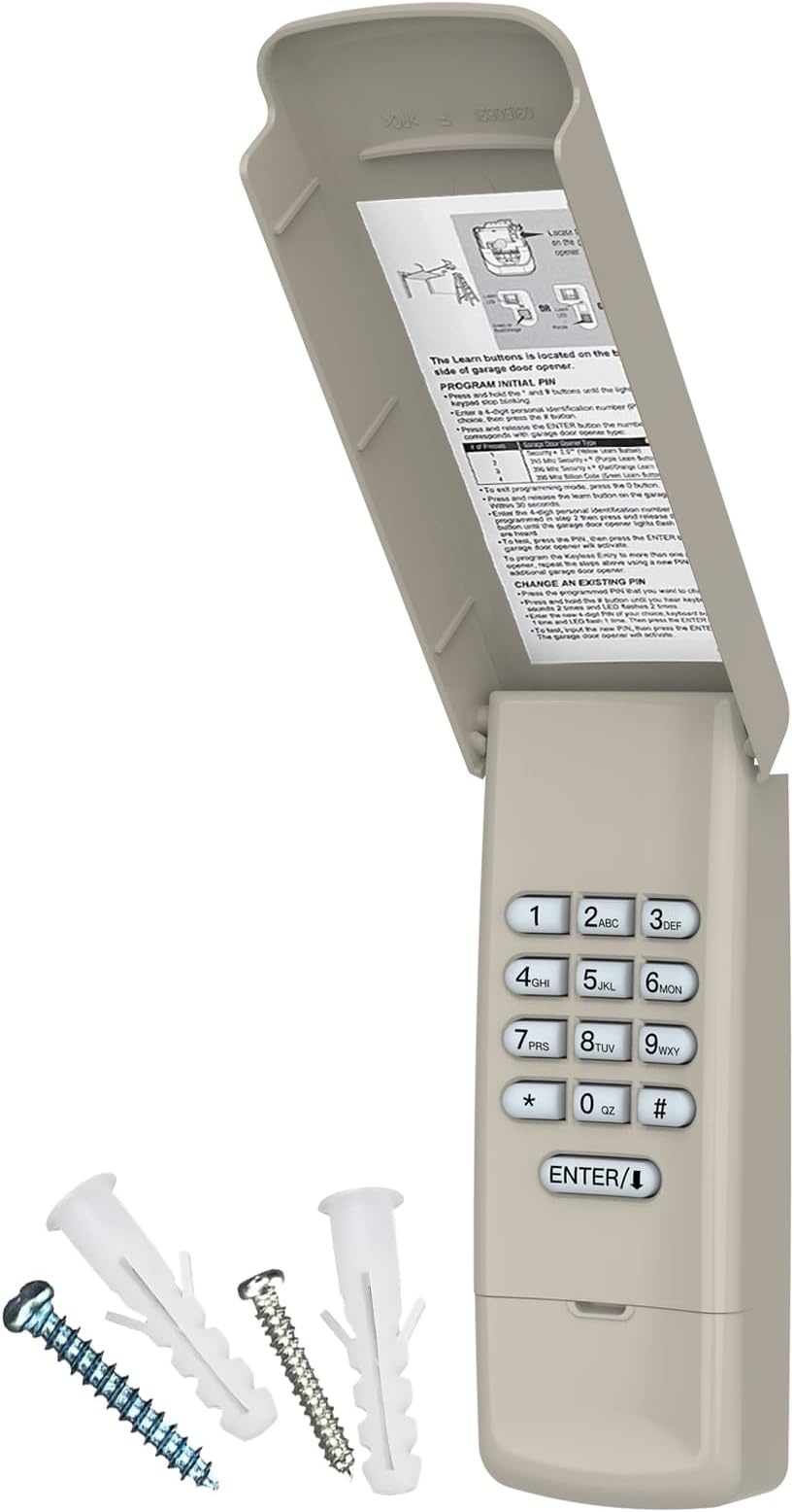 LiftMaster Garage Door Openers 41D621 Replacement Keyless Keypad Cover ...