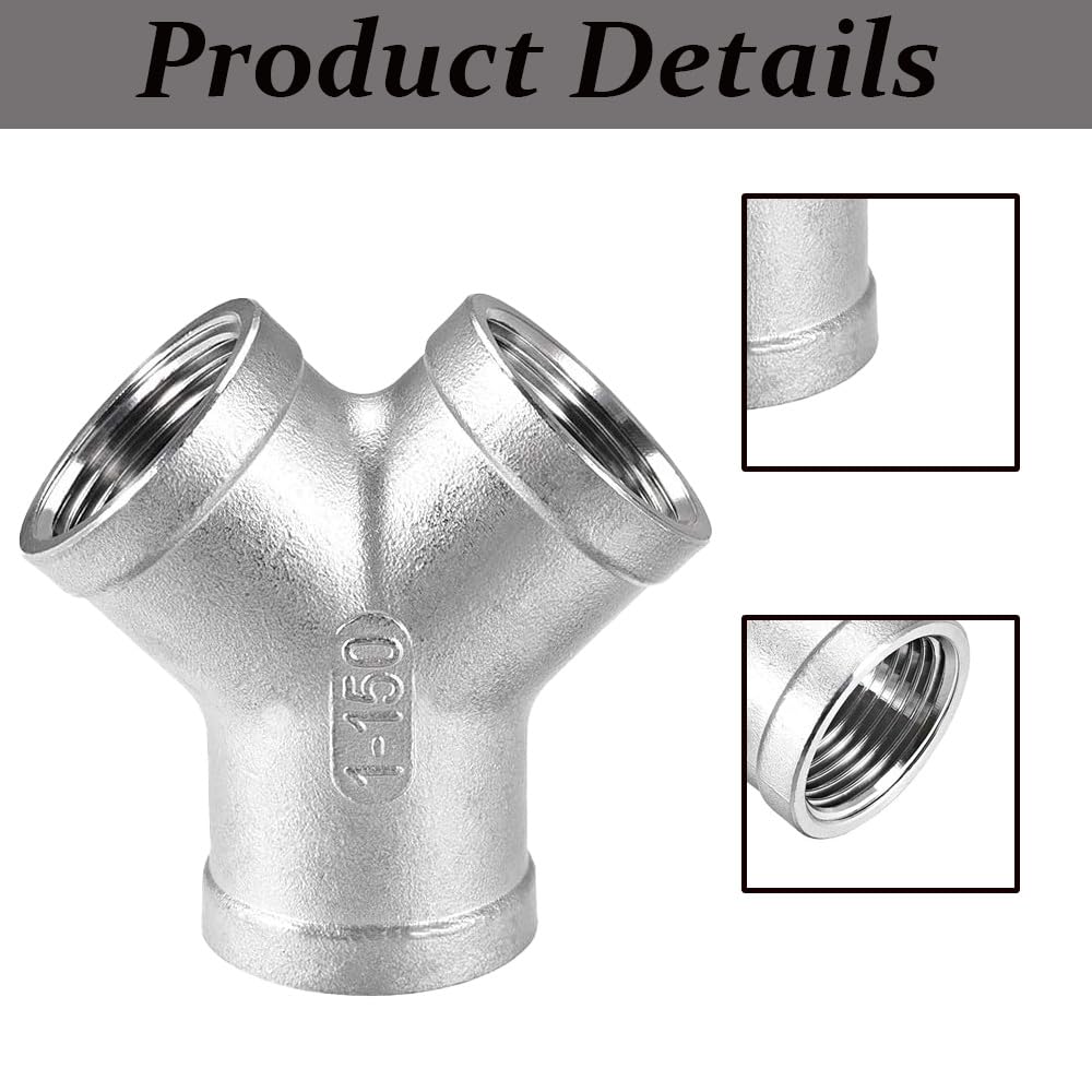 Snapklik.com : 3/8 Inch Female Pipe Fittings, 304 Stainless Steel Y ...