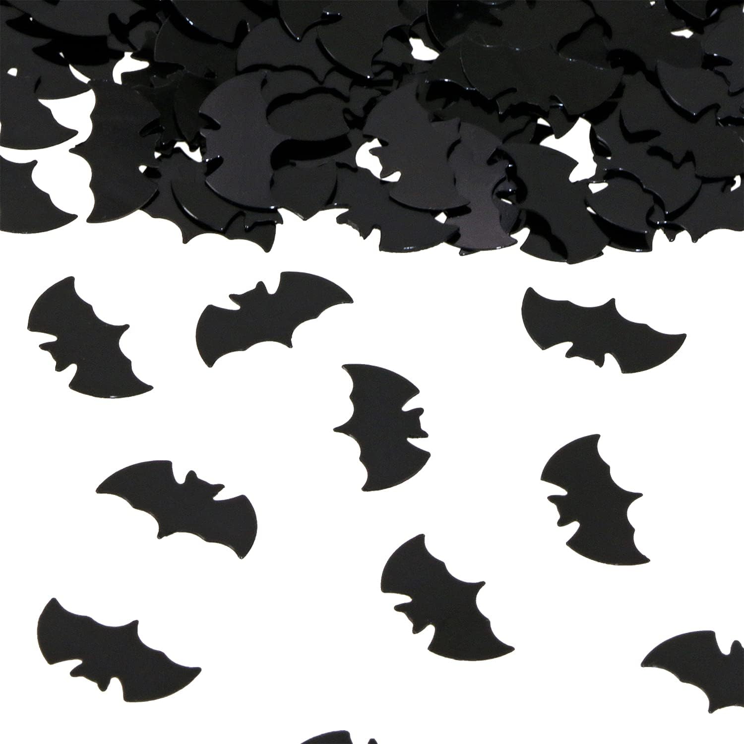 Amazon.com: ONLYKXY 1200pcs Halloween Party Confetti Black Bat Confetti ...