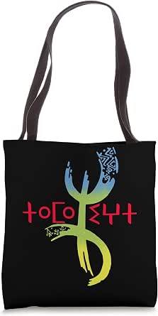 Amazon.com: Amazigh Yaz Symbol of Freedom with Berber Flag Colors Tote ...