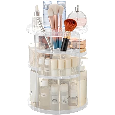 Amazon.com : Rotating Makeup Organizer, DIY 8 Adjustable Layers ...