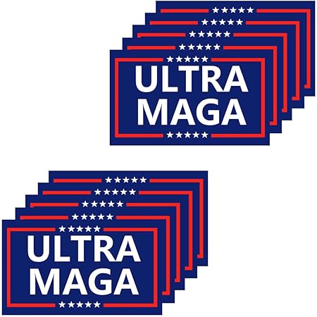 Amazon.com: Ultra MAGA Sticker-10pcs Ultra MAGA Decals,Waterproof Car ...