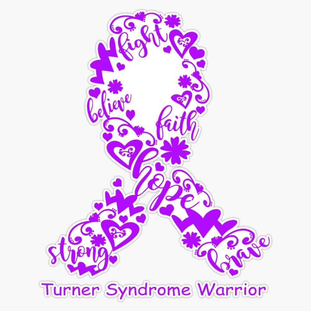 Amazon.com: Turner Syndrome Warrior Turner Syndrome Ribbon Strong Hope ...