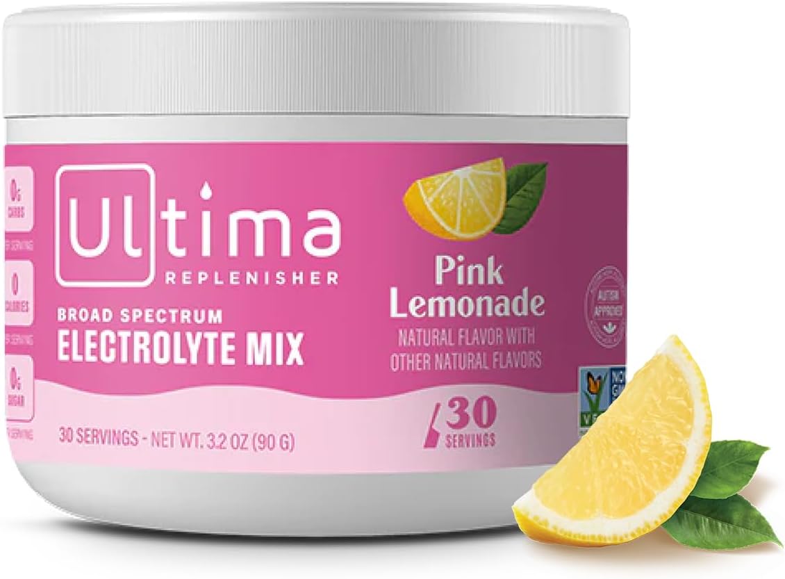 Ultima Replenisher Electrolyte Hydration Powder, Pink Lemonade, 30 ...