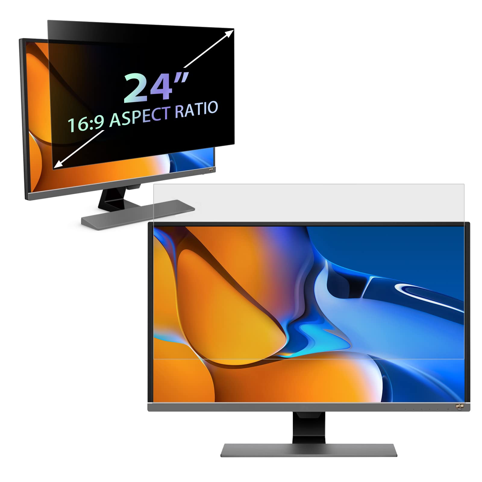 Buy 24 Inch Computer Privacy Screen Filter 16:9 Aspect Ratio for ...